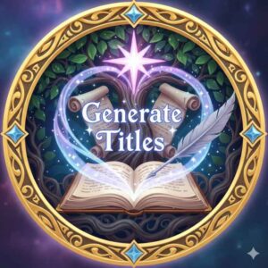 Fantasy Book Title Generator – Create Epic & Magical Book Titles